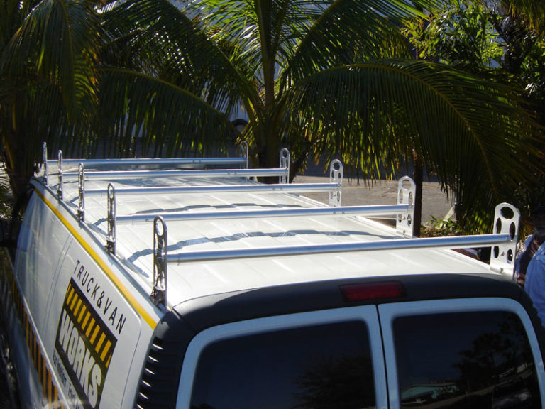 GM or Ford E Series Aluminum Ladder Racks (3-bar) - Tuff Racks