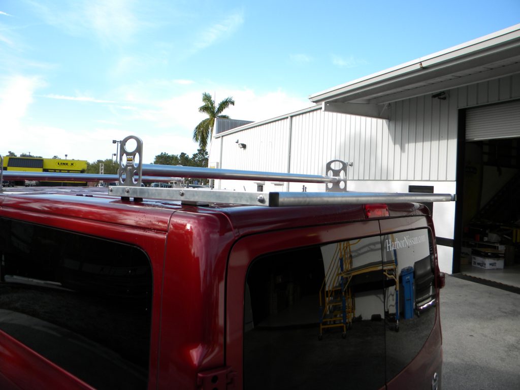 Nissan NV Cargo High Top or Low Top, Ladder Racks (3) Bar w/roller ...