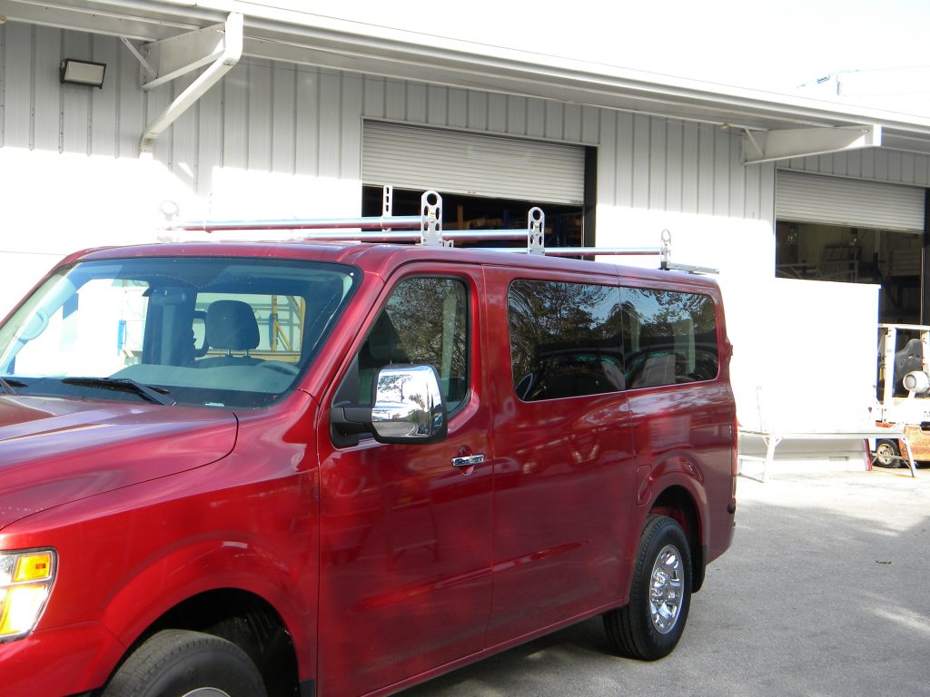 Nissan NV Cargo High Top or Low Top, Ladder Racks (3) Bar w/roller ...